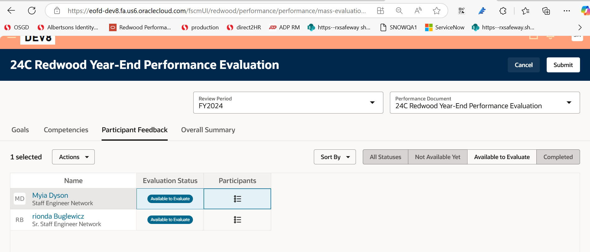 All In One Evaluation On Our Pages Shows Participant Feedback As One Of The Option — Cloud