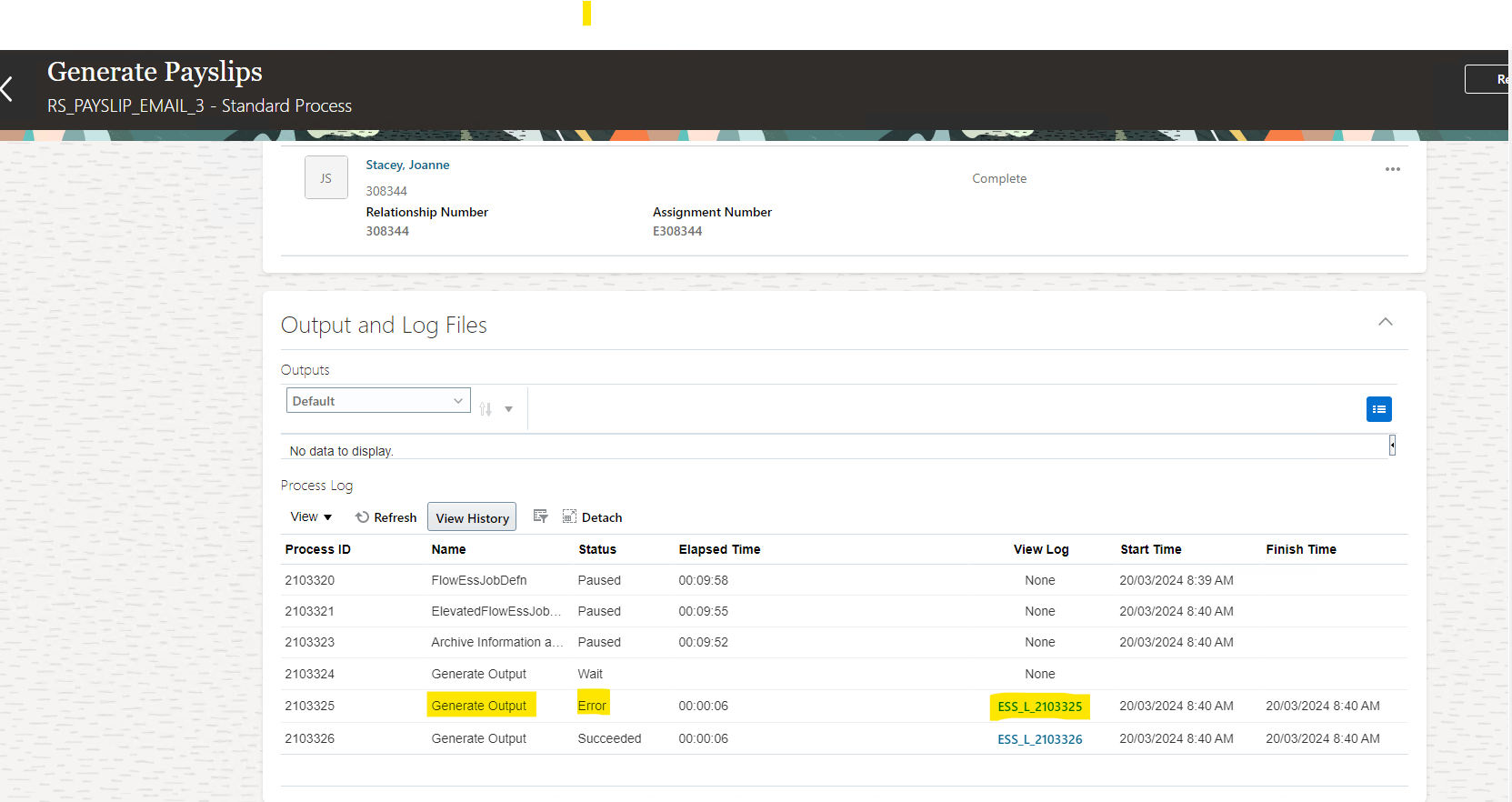 Payslip By Email Is Giving Error In The Logs — Cloud Customer Connect