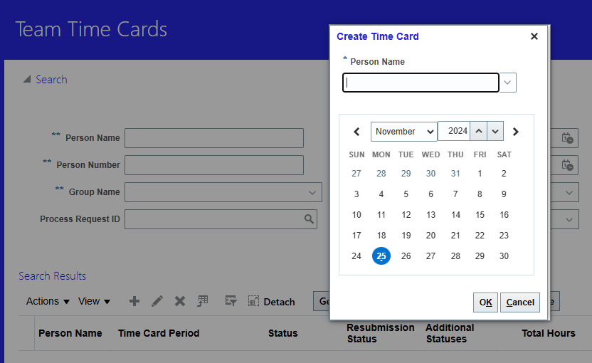 Change the way the system displays the person's name - OTL / TIMECARD ...