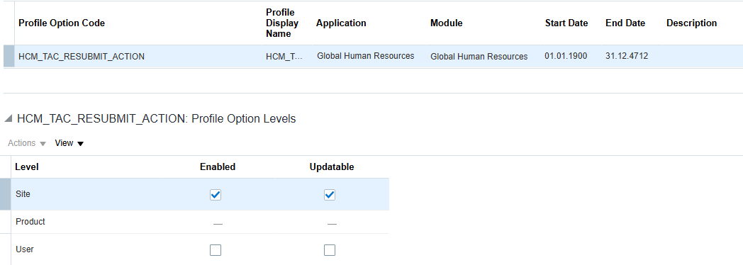Resubmit Button Not Showing After Setting the Profile Options — Cloud ...