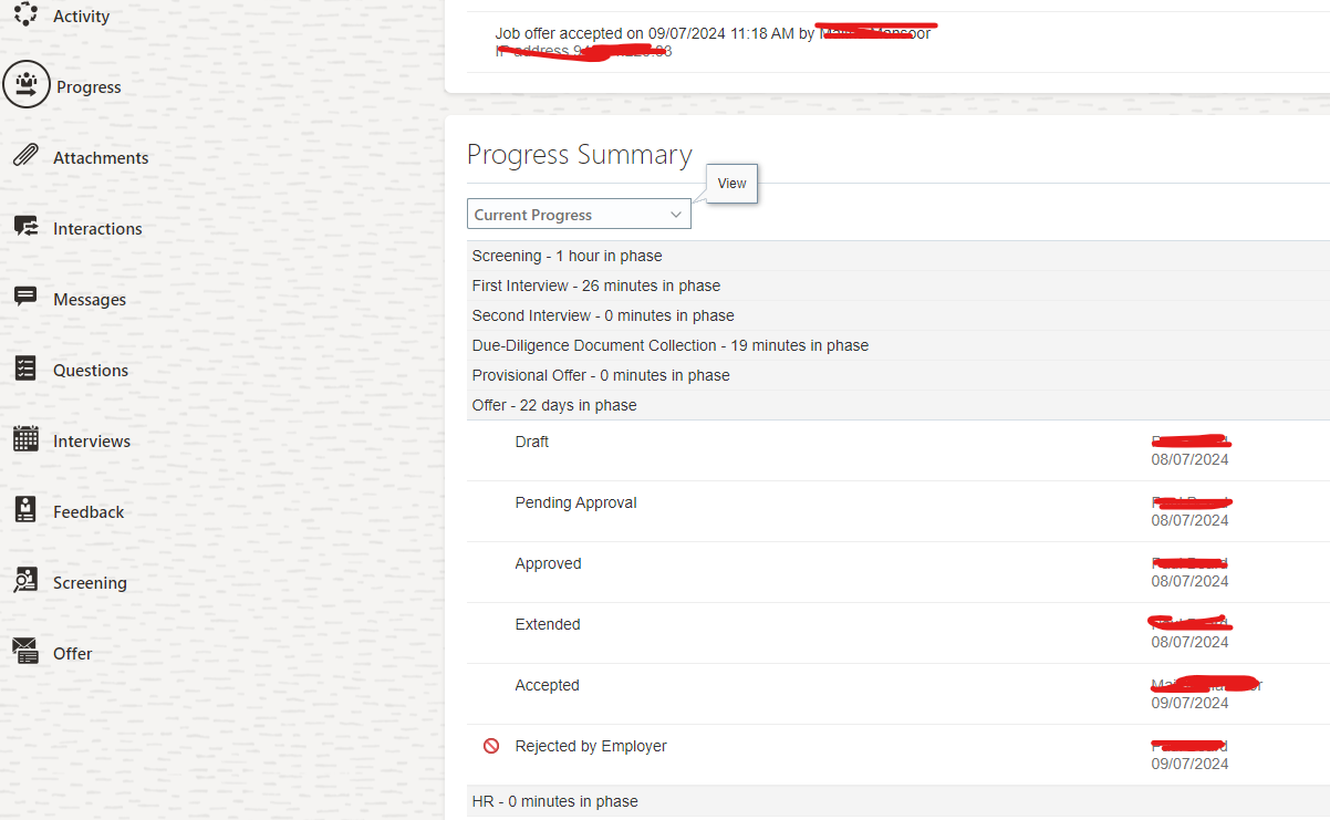 Progress: (For reports) — Cloud Customer Connect
