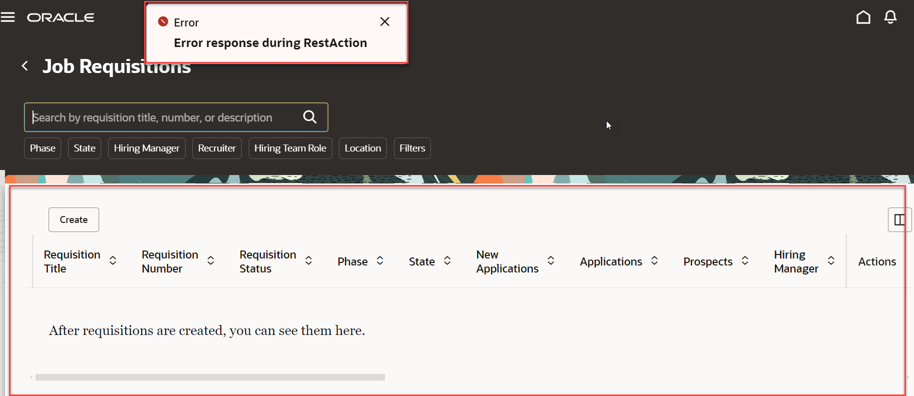 Job Requisition Not Displaying In Redwood Page — Cloud Customer Connect