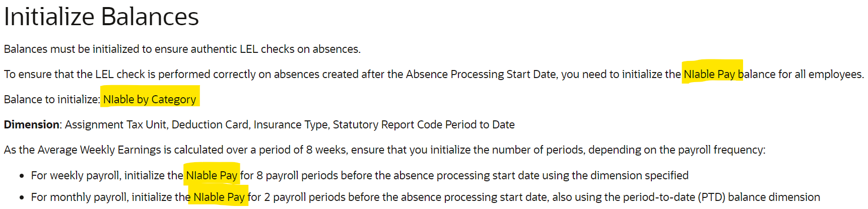 Loading NIable Pay history for UK absence — Cloud Customer Connect