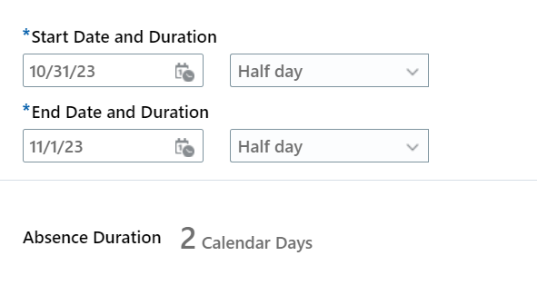 Absence Fast Formula Global Absence Type Duration Half Day Absence — Cloud Customer Connect