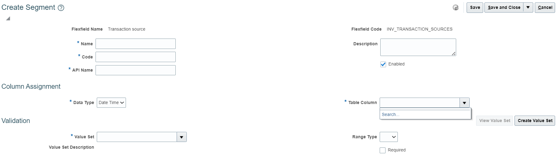 How To Create A Dff Field With Data Type As Date On The Subinventory Transaction Header — Cloud