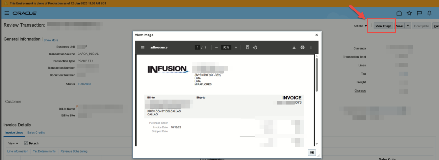 How to know if the path to which the invoice view image points is ...