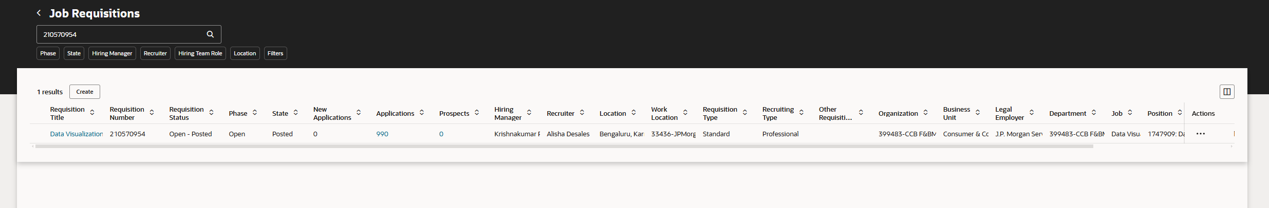 Can We Add A Custom Column On Job Requisitions Landing Page — Cloud Customer Connect