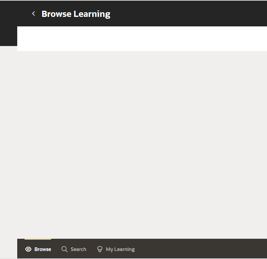 Browse Tab Not Displaying Any Data In Redwood Learning — Cloud Customer Connect