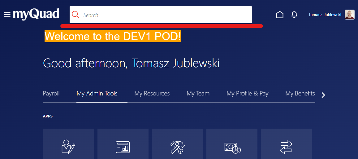 Can We Enable Redwood Ui For Olc Without The Search Bar On Top Of The Homepage Or Oracle Search