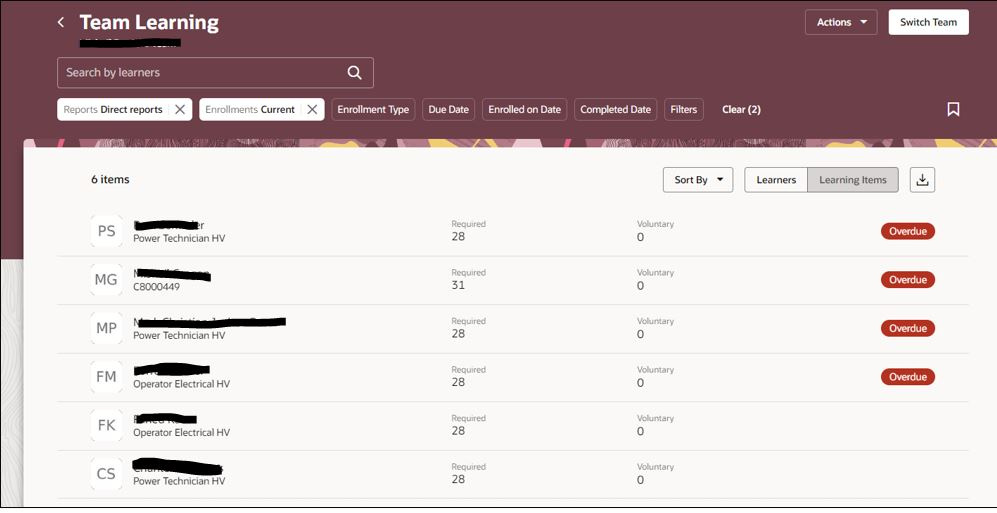 24d Redwood Line Managers Are Unable To Search For Their Direct