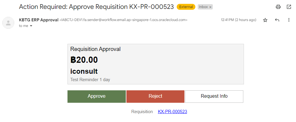 PR approval screen in emails is different — Cloud Customer Connect