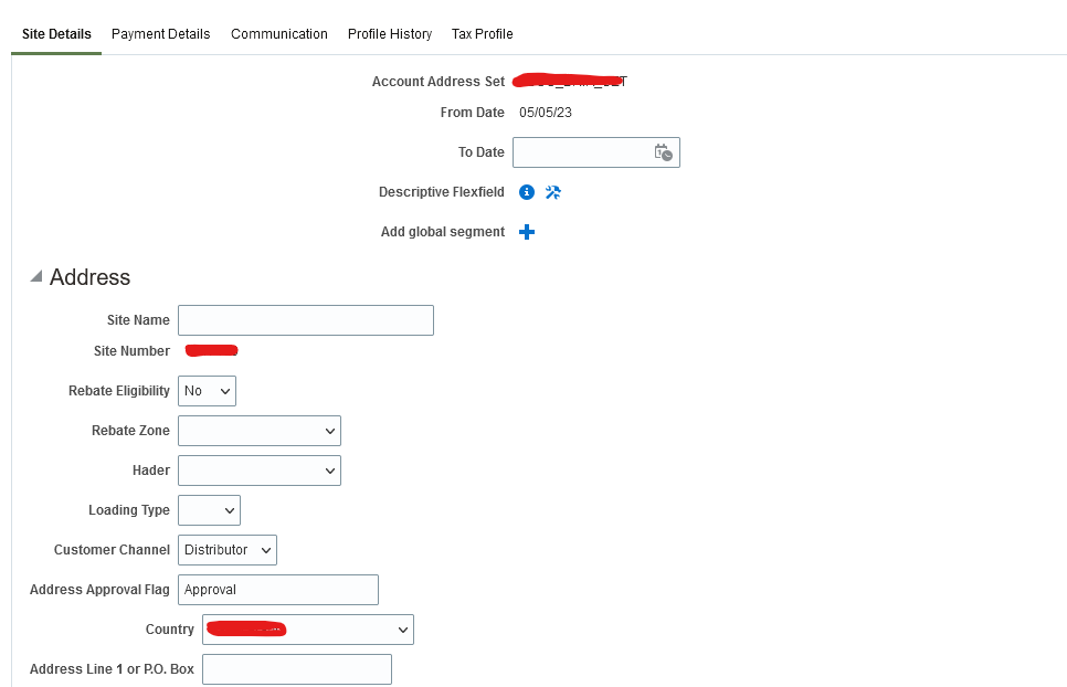How To Do A Bulk Upload For The Extensible Field In Address Section Of 5401