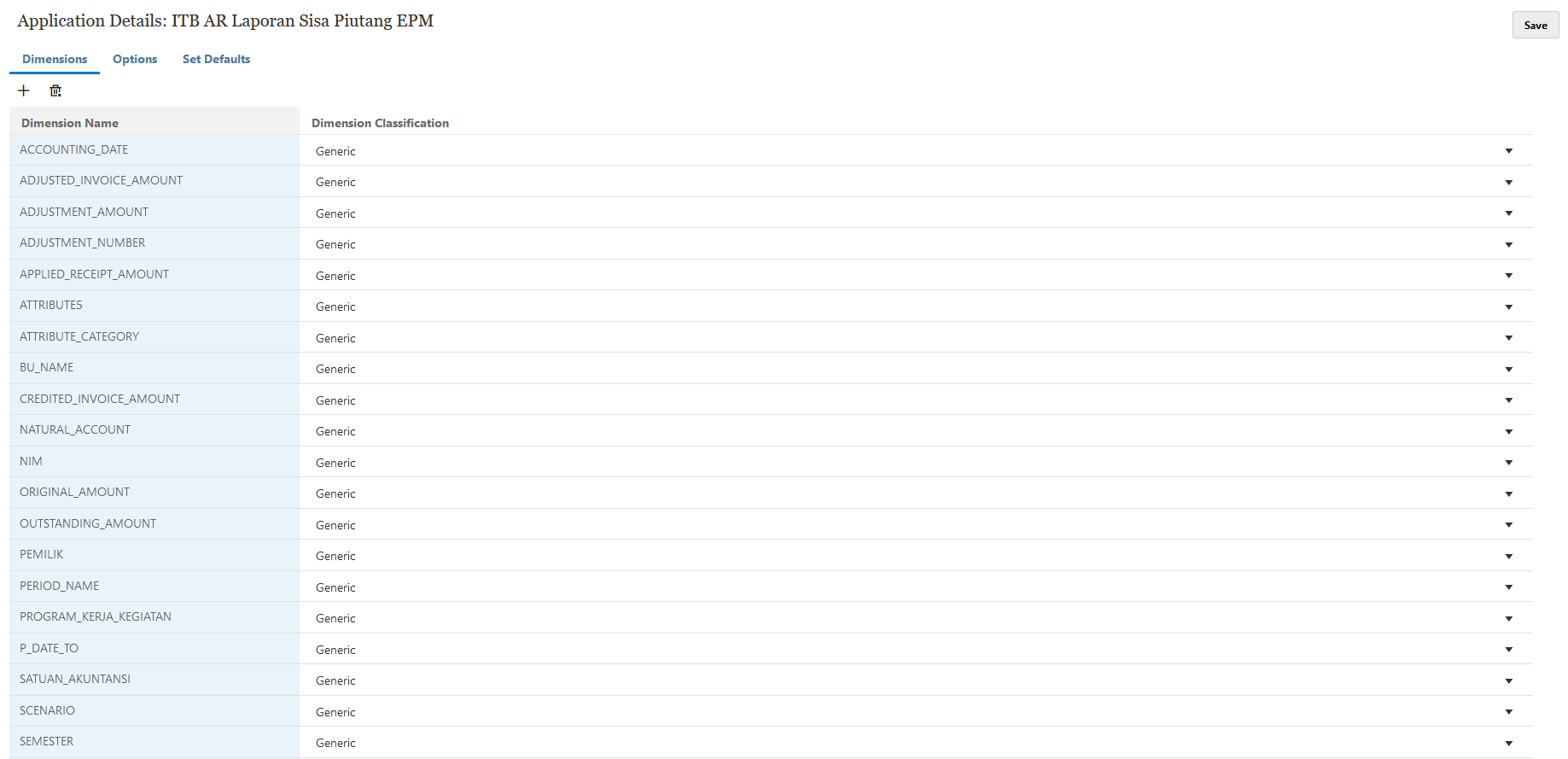 adding filters / parameter for BI publisher's Data model to planning ... adding filters / parameter for BI publisher's Data model to planning ...