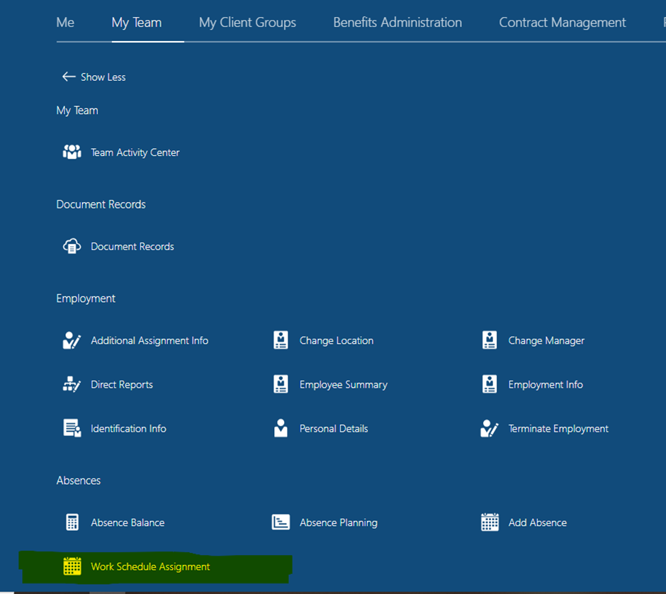 Team Activity Center - can Work Schedule Assignment QA be added ...