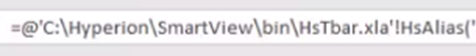 Smartview formula error =@’c\hyperion\smartview\bin\hstbar — Cloud ...
