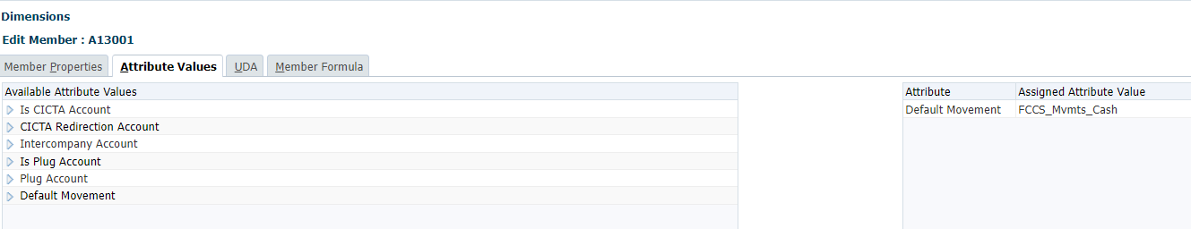 Fccs Movement Dimension Member Mapping For Accounts In Data Management Loads — Cloud Customer
