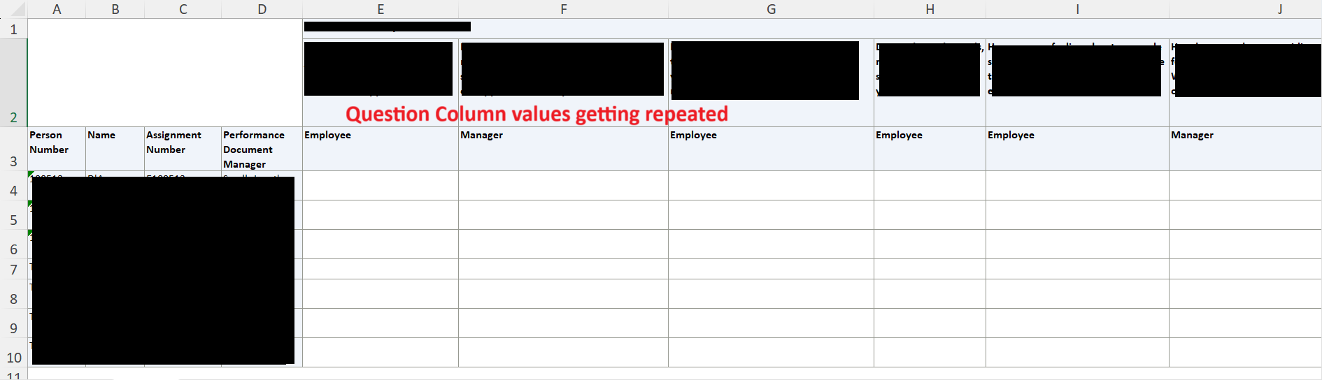 Getting duplicate and repeated values in OTBI — Cloud Customer Connect