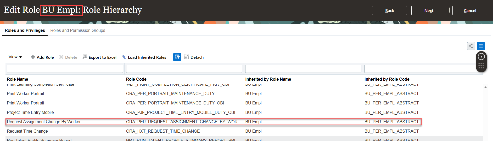 Request My Assignment Change blank screen after adding new privilege ...