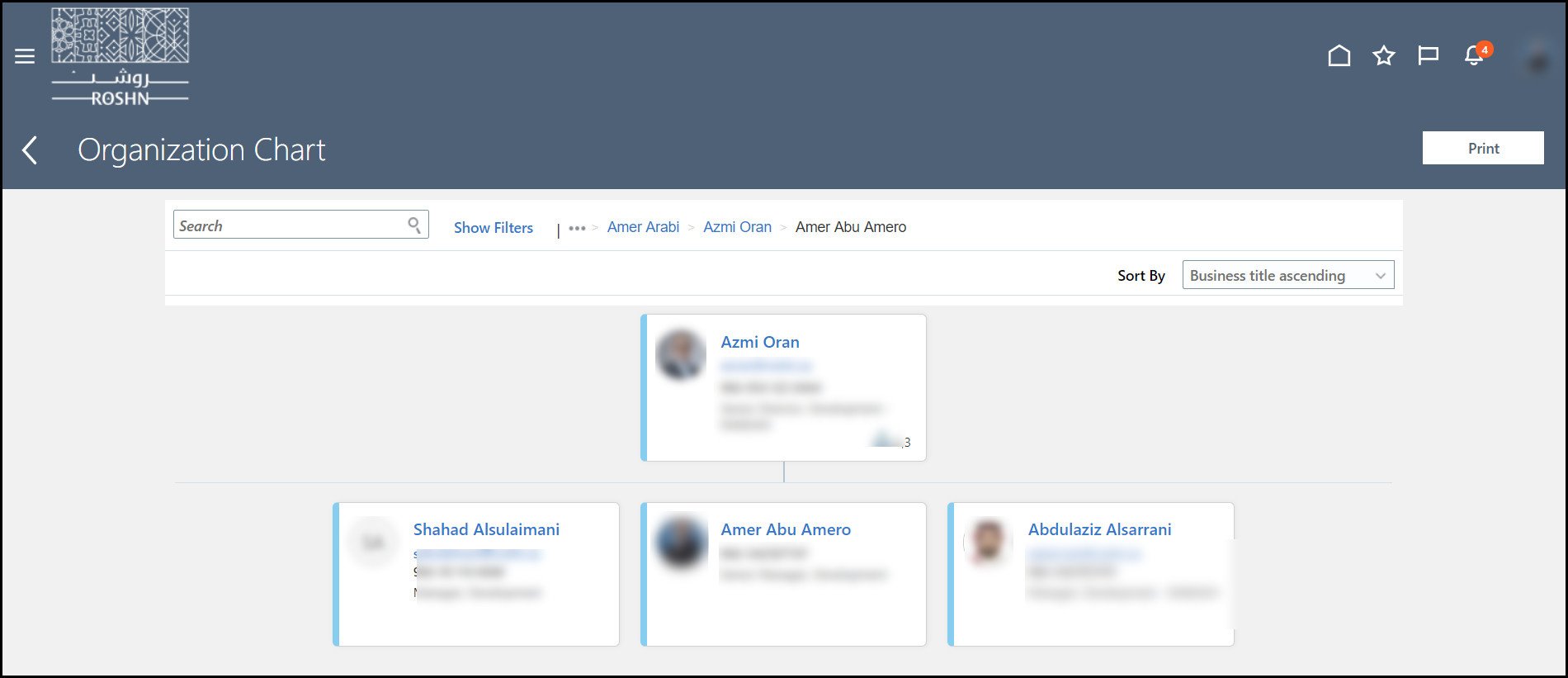 Hcm My Organization Chart — Cloud Customer Connect