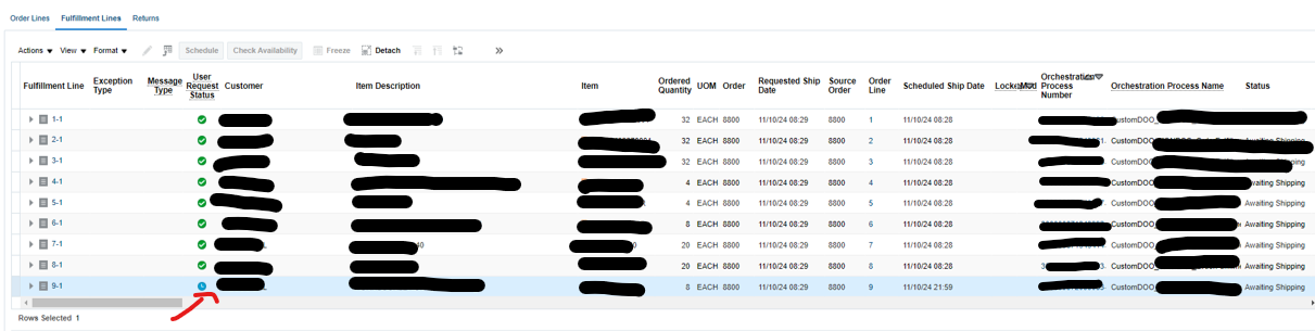After overriding the schedule, the user request status was stuck in progressing. — Cloud ...