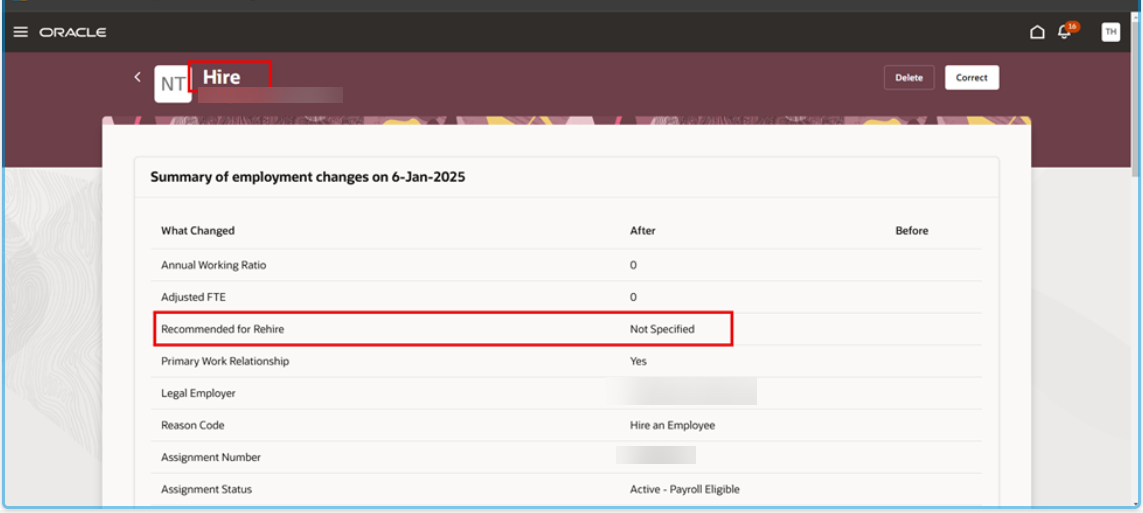 How to hide "Recommended for Rehire" field under Employment Info ...