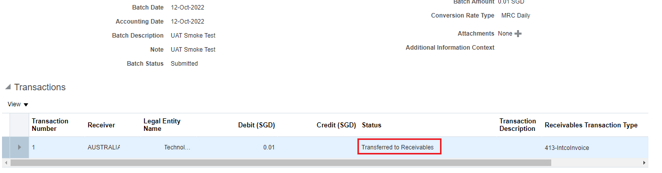 IC Transaction not transferring to AP Module. — Cloud Customer Connect