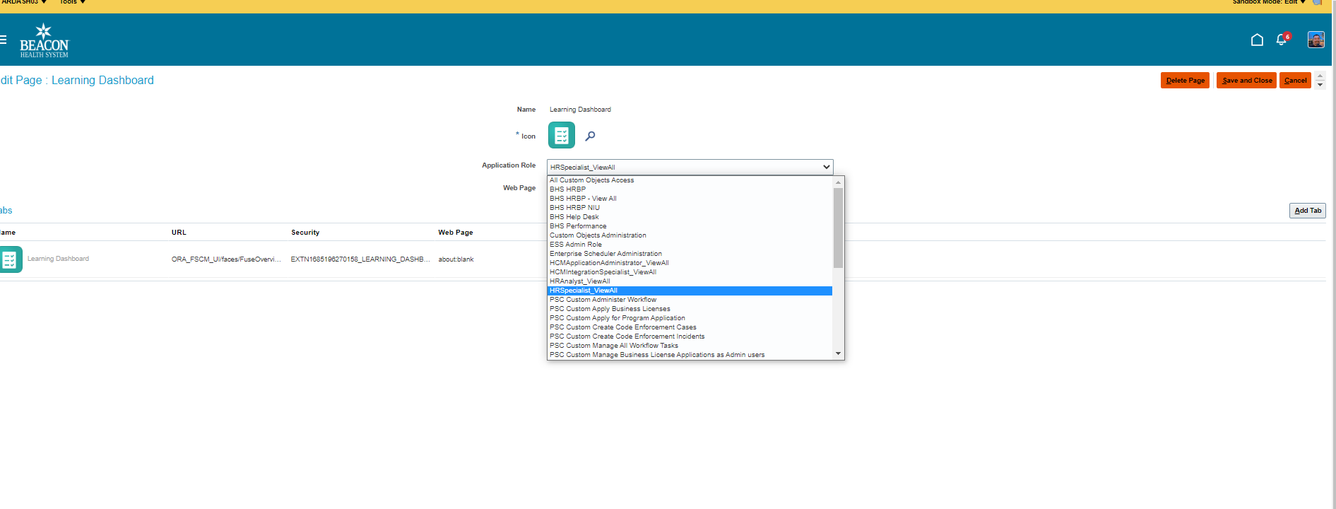 Setting Access Role To Dashboard — Cloud Customer Connect