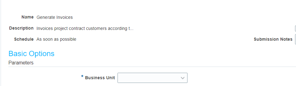 No Business Unit Available On Lov — Cloud Customer Connect