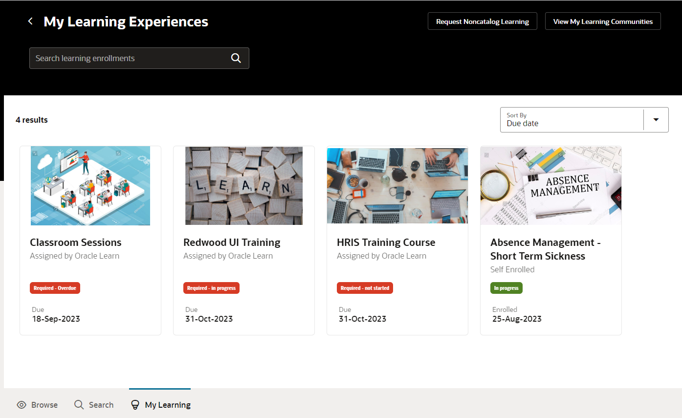 Redwood Ui For Learning — Cloud Customer Connect