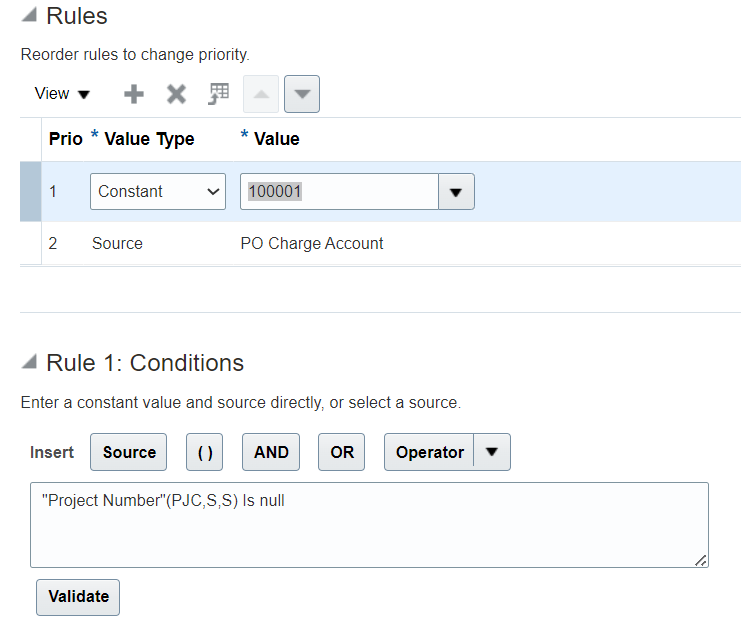Charge Account Segment based on Rule — Cloud Customer Connect