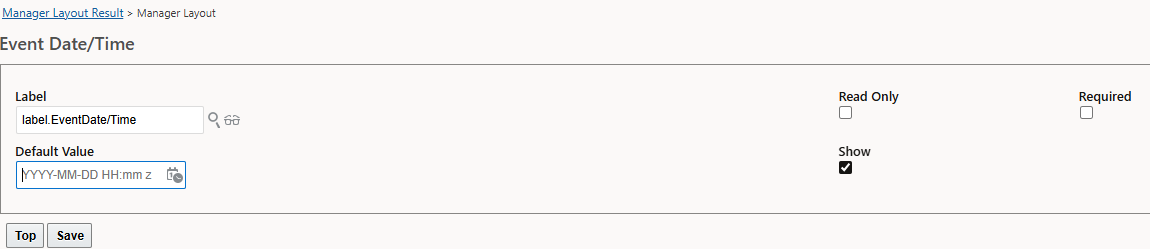 How To Default Datetime Value In Manager Layout — Cloud Customer Connect 8639