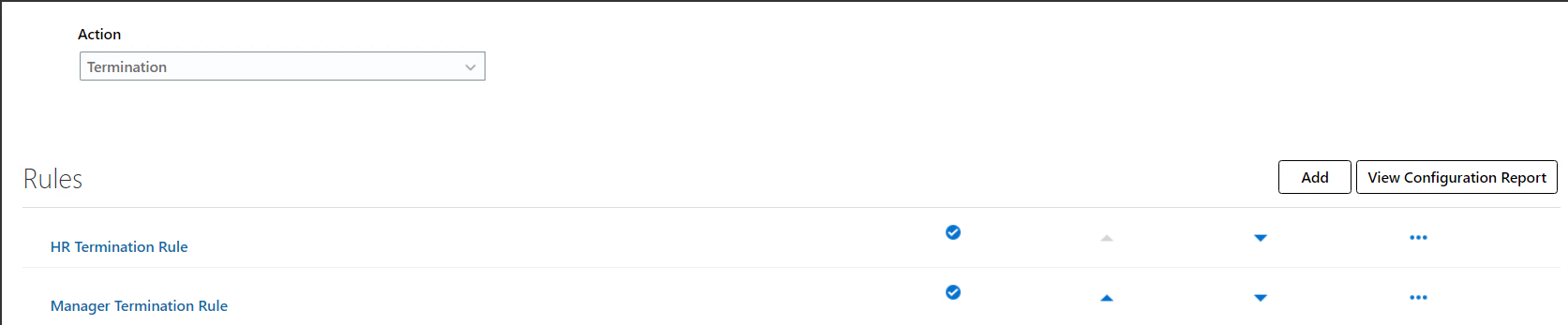 Termination Transaction Design Studio (TDS) rule not working with user having multiple roles ...