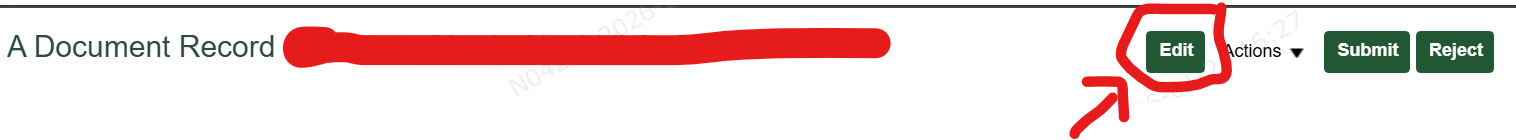 Hide edit button in document record approval notification — Cloud Customer Connect