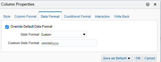 How to change the date format in OTBI analysis — Cloud Customer Connect