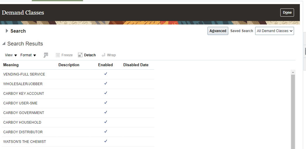 How to update Demand Class information — Cloud Customer Connect