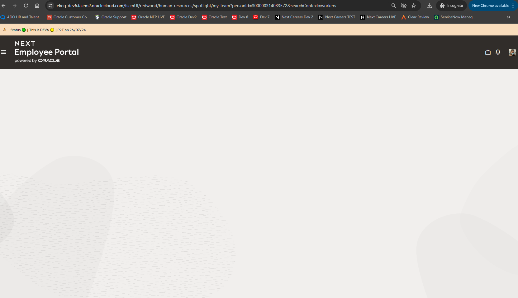 Team Activity Centre Not Loading — Cloud Customer Connect
