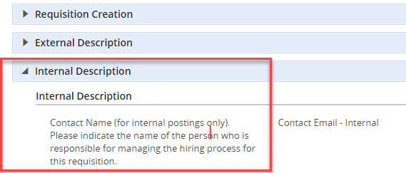 Where Is Requisition Field Located Under Internal Description In Requisition — Cloud Customer