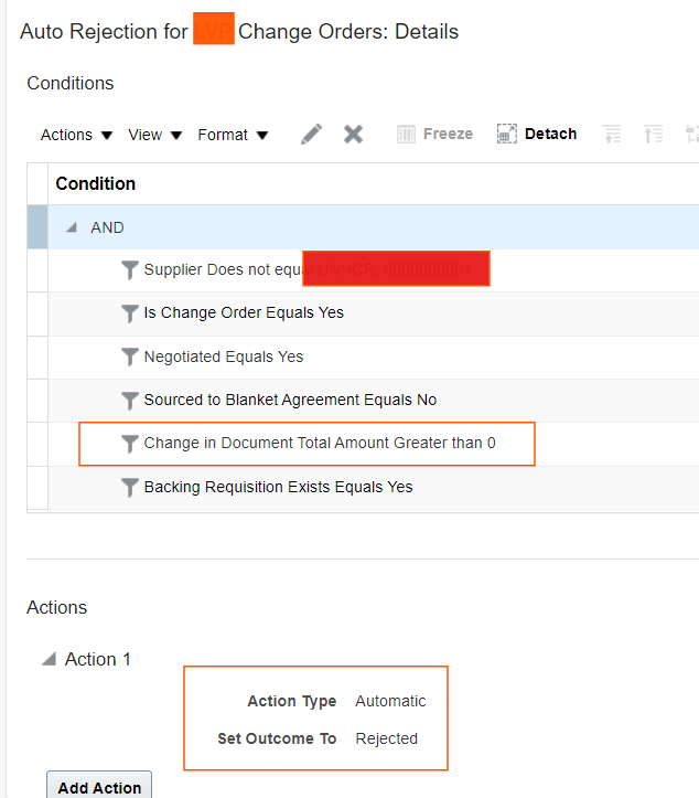 "Change in Document Total Amount" attribute in purchasing approvals (PO ...