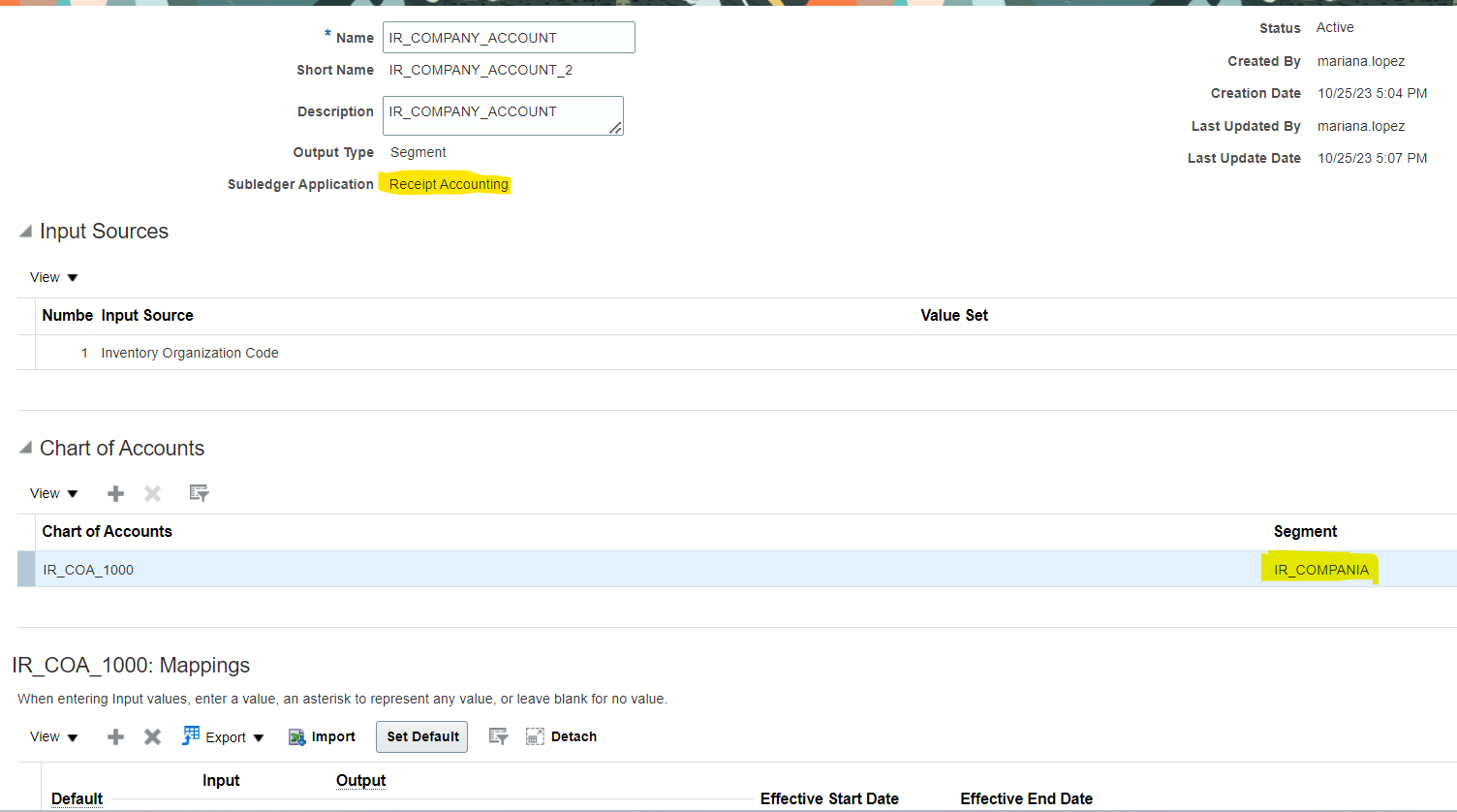 Unable to see custom Account Segment Rule defined in Receipt Accounting ... Unable to see custom Account Segment Rule defined in Receipt Accounting ...