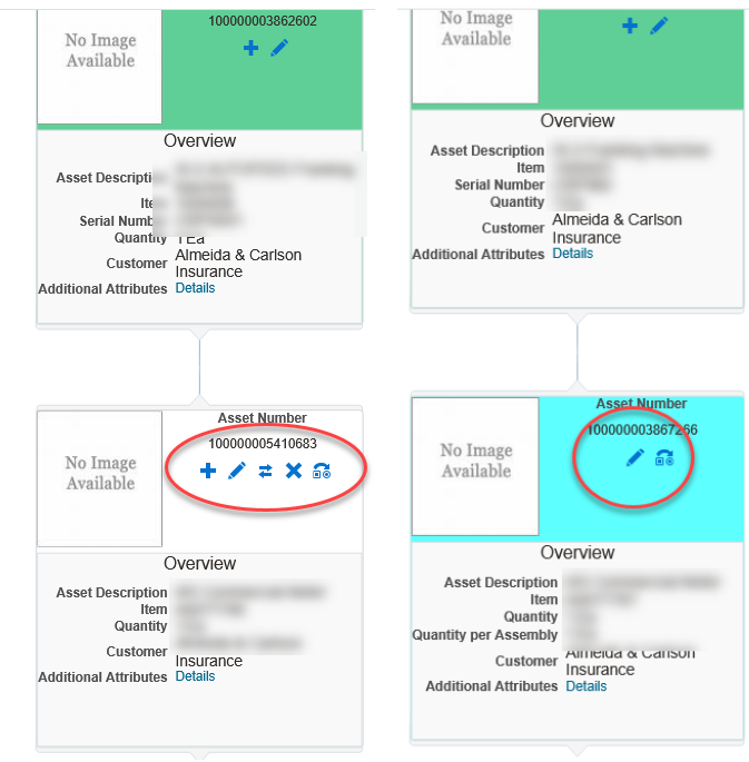 Asset Hierarchy updates to the child assets — Cloud Customer Connect