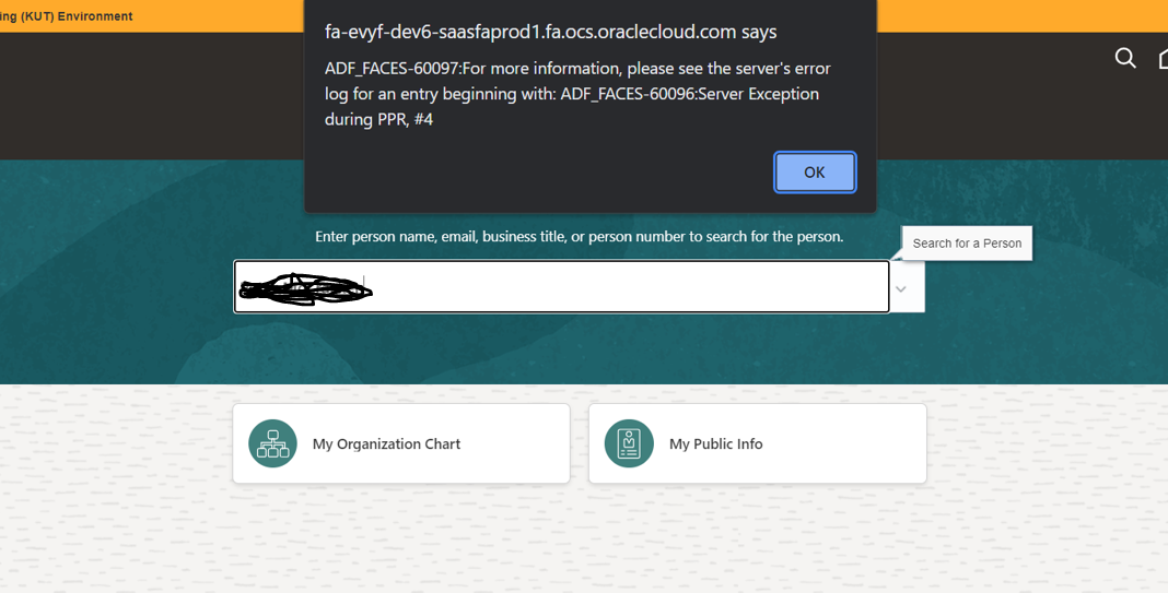 Employees searchable in directory even after securing them using custom criteria in Person Sec ...