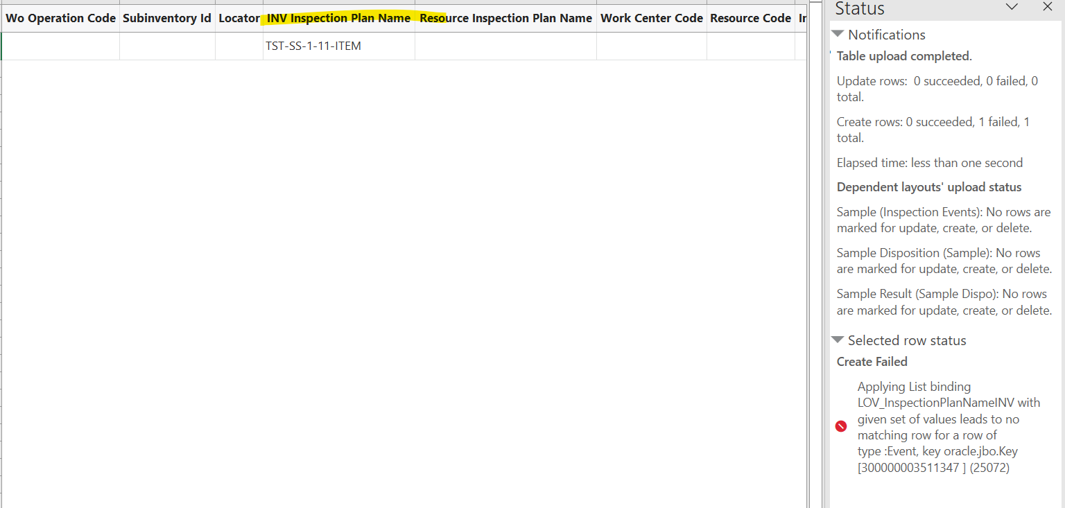 Unable to bind Inspection Plan to Inspection Event using REST — Cloud Customer Connect