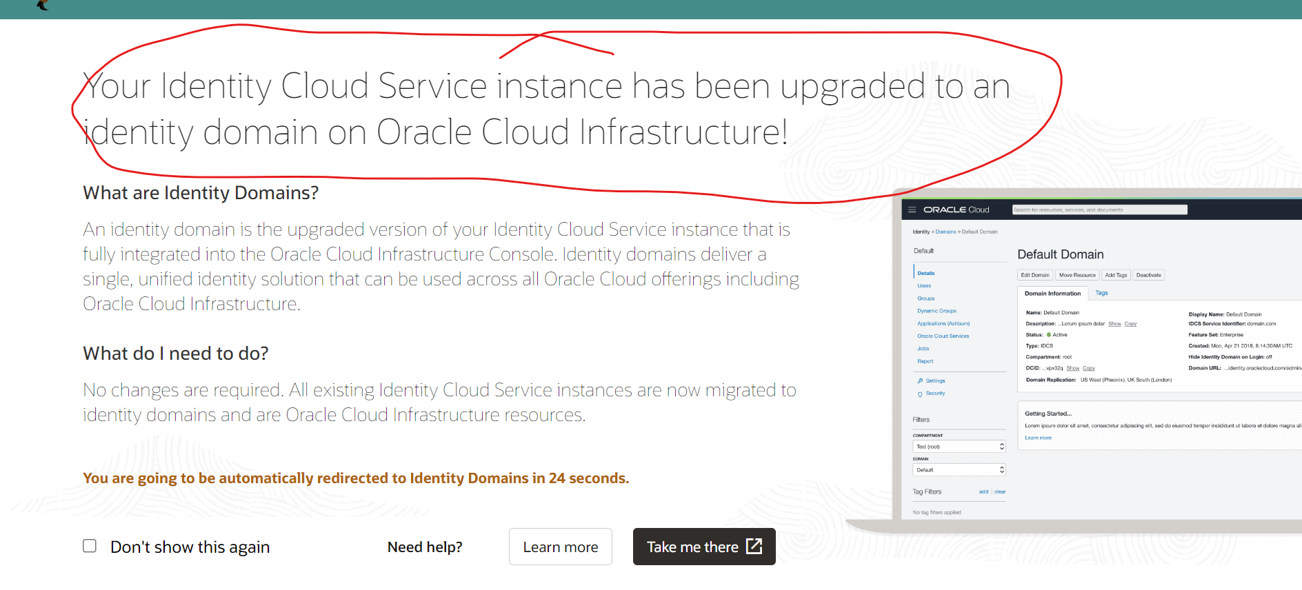 IDCS for OIC 3 is upgraded to identity domain, now how to configure trusted app ? — Cloud ...