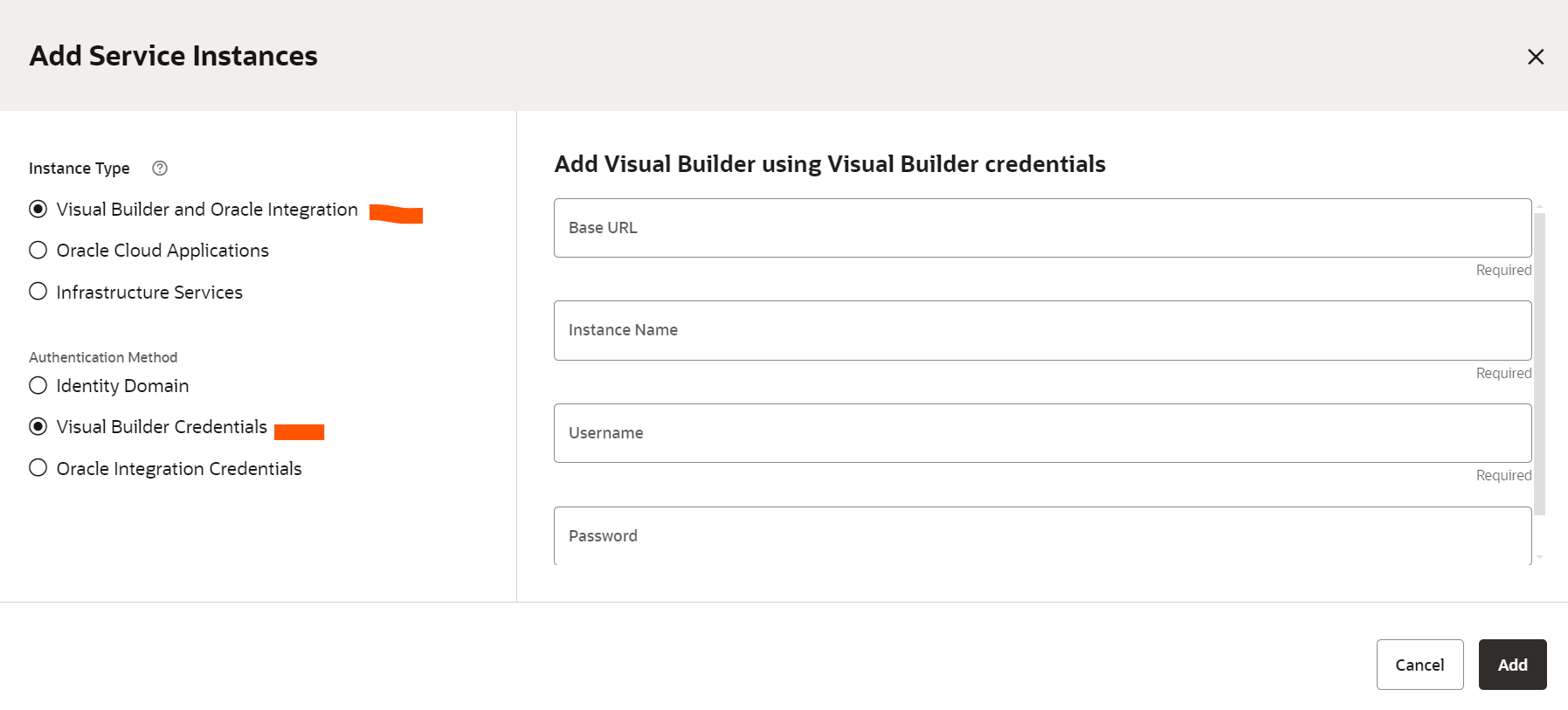 Getting Error while adding VBCS Instance in VB Studio — Cloud Customer ... Getting Error while adding VBCS Instance in VB Studio — Cloud Customer ...