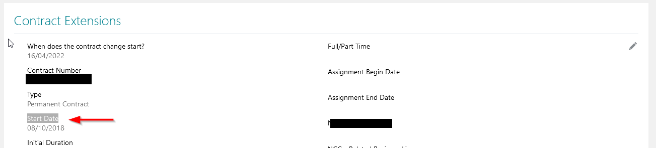 Contract Start date column in the table PER_CONTRACTS_F — Cloud ...