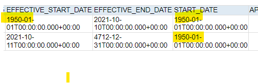 unable to change incorrect date of birth and Hire date of few employees ...