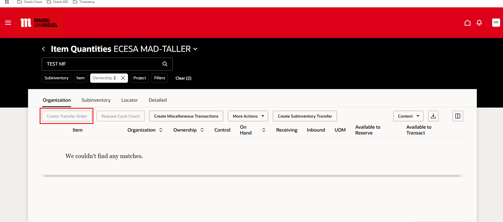 Redwood Create A Transfer Order For An Item That I Do Not Have In Stock — Cloud Customer Connect