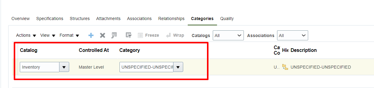 How can I make Inventory Categories be controlled at organization level ...