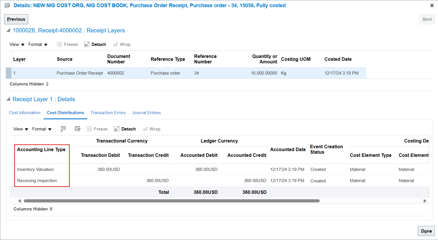 Oracle Documentation for Inventory and Cost Management Accounting ...