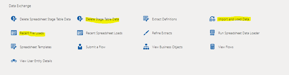 24D - Redwood Experience is not available for Import and Load Data (HDL ...